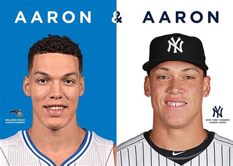 Is Aaron Gordon Actually Baseball Player Aaron Judge Nba