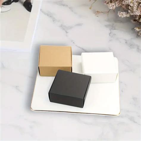 50 יחידות קופסת נייר קראפט קופסת אריזה קופסת ממתקים קופסת Temu