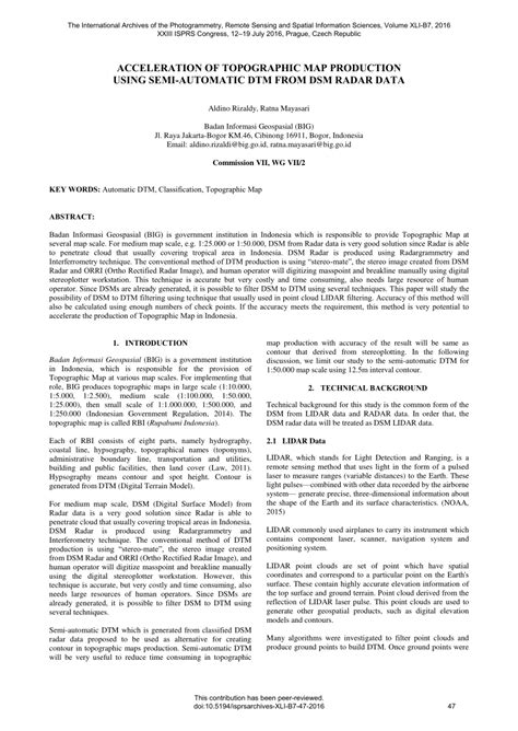 pdf acceleration of topographic map production using semi automatic