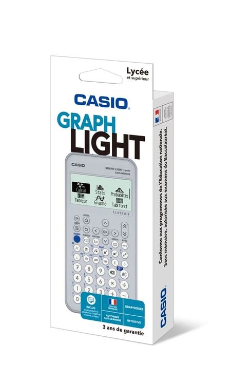 Calculatrice Graphique Casio Lycée Graph Light Blanc
