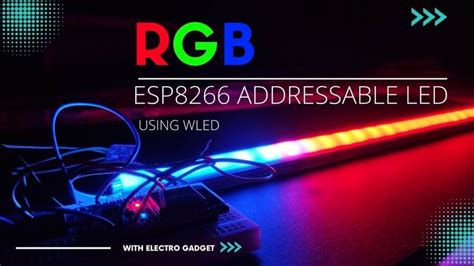 Ws2812b Neopixel Rgb Led Control Via Esp8266 And Wled In 2022 Rgb Led
