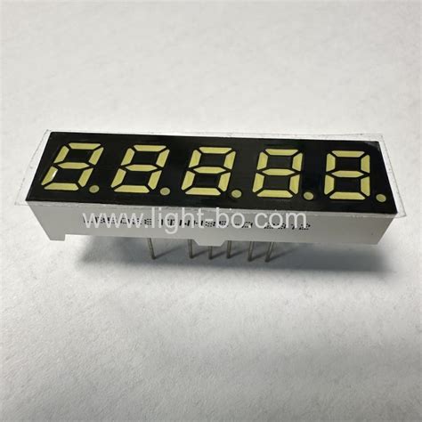 Ultra White 5 Digit 028inch 7 Segment Led Display Common Anode For Frequency Convertor