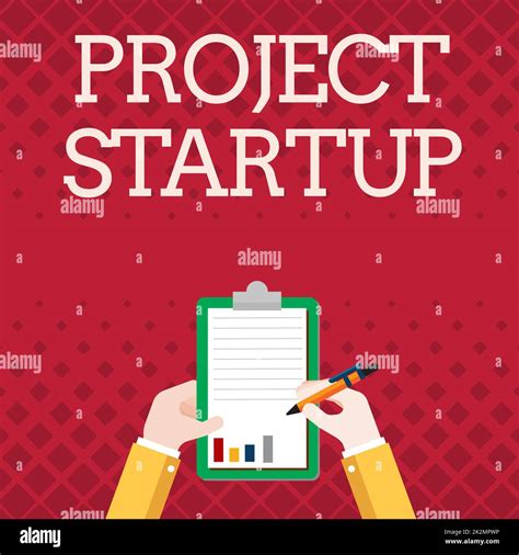 Writing Displaying Text Project Startup Conceptual Photo A Project