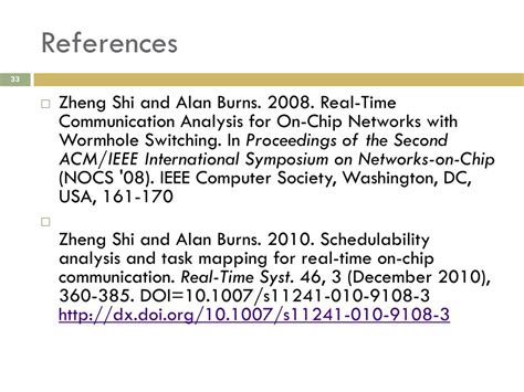 ppt real time communication analysis for nocs with wormhole switching