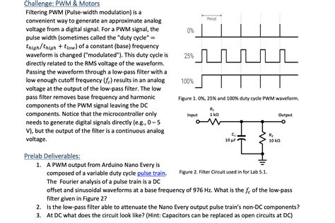 Solved Answer The Prelab Questions Please Challenge Pwm And Motors