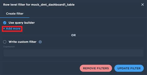 Row Level Access Control Rules