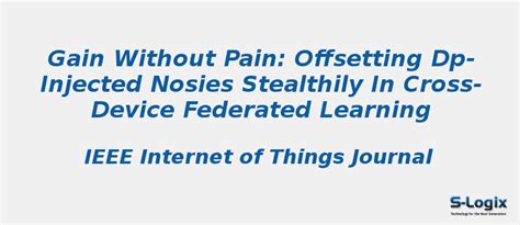 Offsetting Dp Injected Nosies Stealthily In Cross Device S Logix