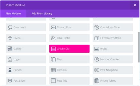 divi plugin highlight gravity divi module
