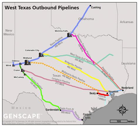 Bigger Oil Pipelines Are Coming To West Texas To Ease Bottleneck Wsj Texas Pipeline Map