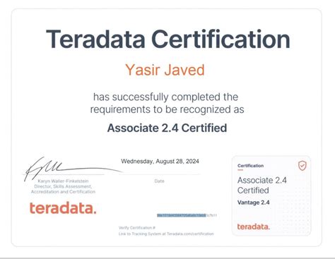 Terdata Terdatavantage2 Yasir Javed