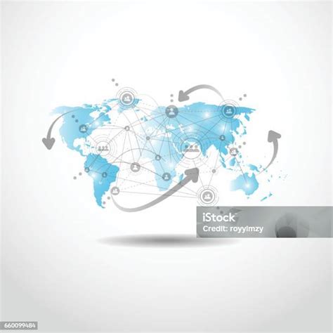 세계 지도 포인트 선 조성 국제 글로벌 글로벌 네트워크 연결을 나타내는 의미 0명에 대한 스톡 벡터 아트 및 기타 이미지 0명 개념 곡선 Istock