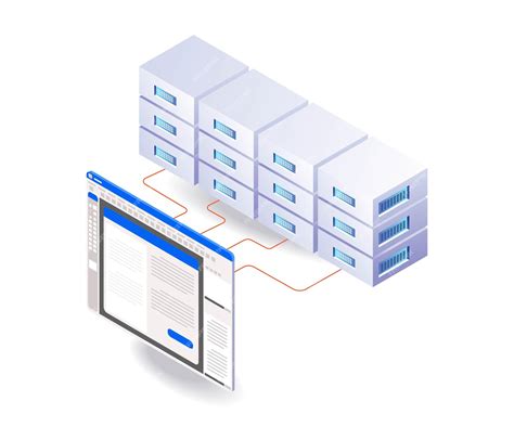 Premium Vector Professional Server Data Analysis Application