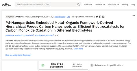 Pd Nanoparticles Embedded Metalorganic Framework Derived Hierarchical