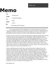 Memo Template Docx Otra Via Memo To From Cc All Employees CEO Islande Similien Name Date