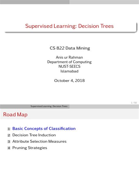 lesson 3 1 supervised learning decision trees pdf statistical classification applied