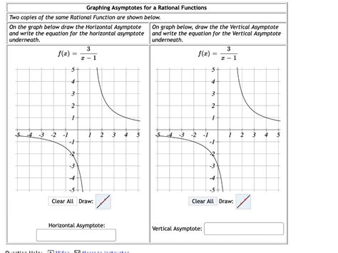 Solved Graphing Asymptotes For A Rational Functions Two Chegg Com