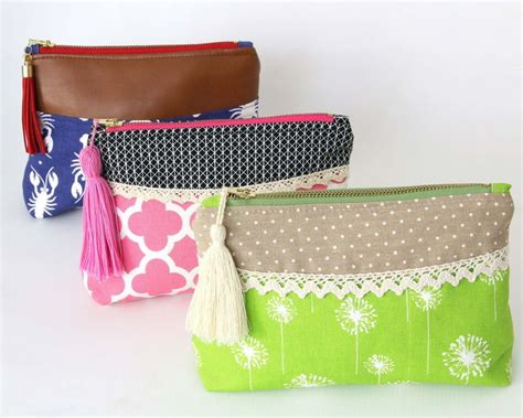 Clutch Pattern Cosmetics Clutch Pattern Sewing Pattern Pdf Etsy Purse Patterns Clutch Purse