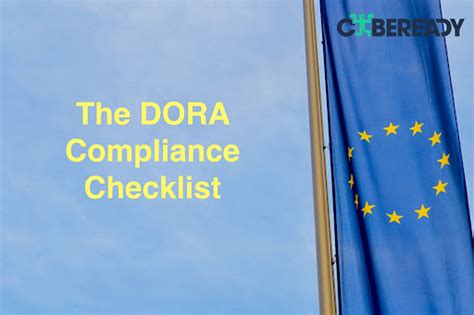 The Dora Compliance Checklist [xls Download] Cybeready