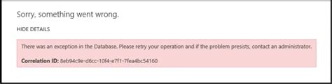 Instantly Solved Sorry Something Went Wrong There Was An Exception In The Database