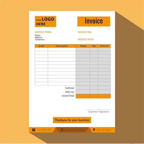 Premium Vector Invoice