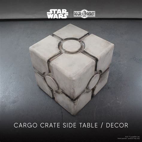 Star Wars Cargo Crate Side Table Decor Regal Robot