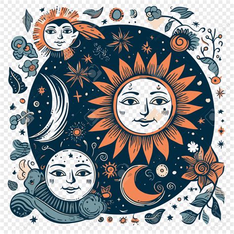 Sun Moon Star Vector Stars Star And Moon Sun And Moon Sun Vector