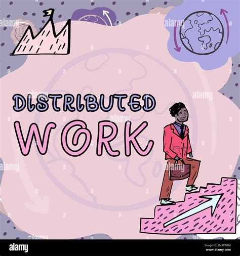 Text Caption Presenting Distributed Work Business Overview Practiced By Enterprises Using