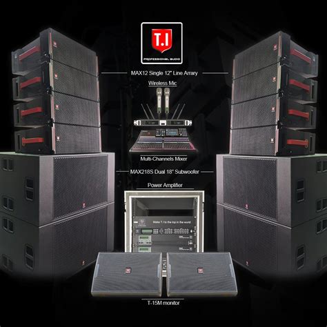 top pro audio passive high quality single 12 inch three way line array