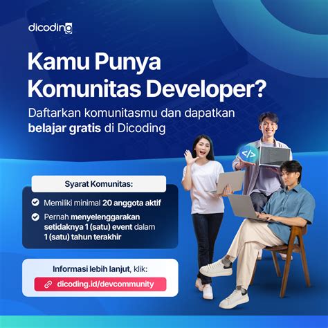 Dicoding Devcommunity Support 2025 Untuk Komunitas Di Seluruh Indonesia