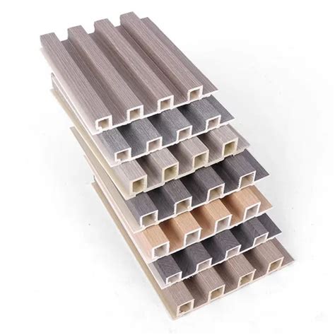 Auuan Indoor Wpc Slat Partition Wall Pvc Panels Interior Wall Wpc Louver Wall Panels Wpc Wall