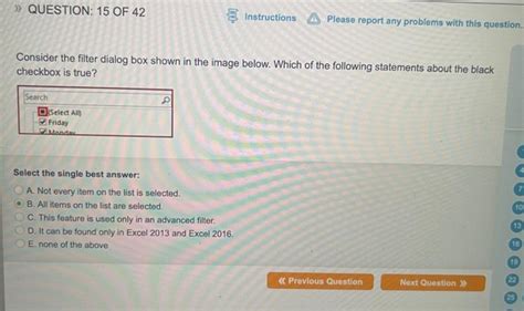 solved consider the filter dialog box shown in the image