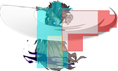 File DNFD Lost Warrior B Hitbox Png Dustloop Wiki