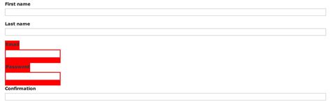 Html Rails Error Messages Break Signup Form Stack Overflow