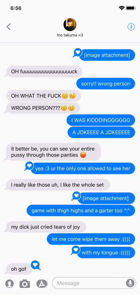 sending the jjk characters nudes saying wrong person ʚ incl gojo