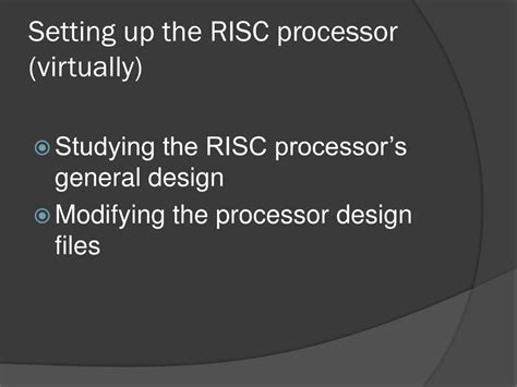 Ppt Implementing And Analyzing Risc Processor Using Bluespec Characterization Presentation