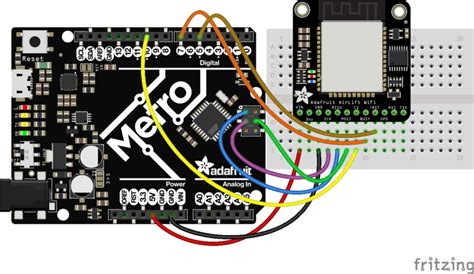 arduino wifi adafruit airlift esp32 wifi co processor breakout