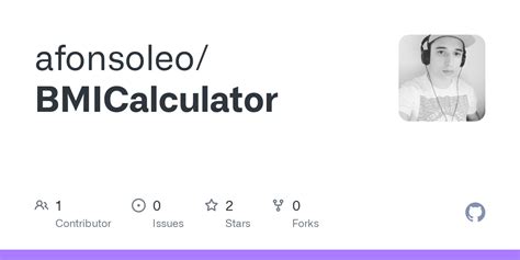 GitHub Afonsoleo BMICalculator