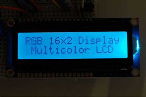 RGB LCD 16x2 Display Extras Backlight Positive Kiwi Electronics