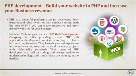 ppt php web application development powerpoint presentation free