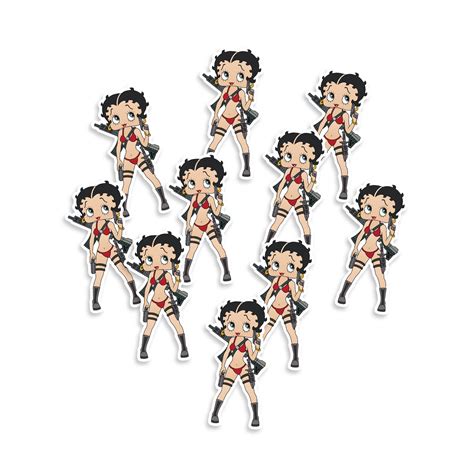 Tactical Betty Boop Sticker
