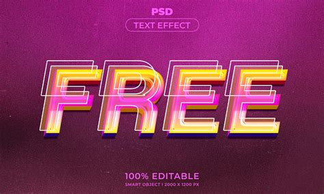 Artstation 3d Free Psd Fully Editable Text Effect Layer Style Psd Mockup Template Artworks