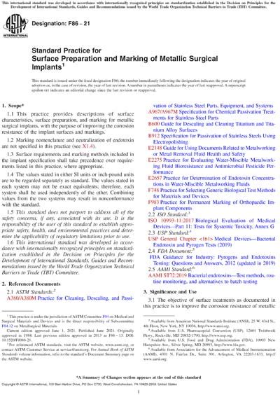 Astm F86 21 Standard Practice For Surface Preparation And Marking Of