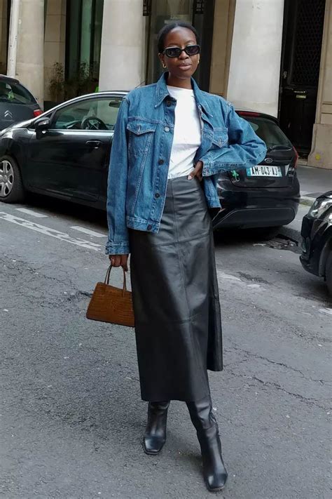 24 Leather Skirt Outfits Youll Want To Re Create Who What Wear