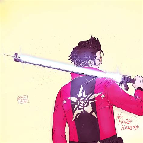 Safebooru 1boy Artist Request Black Hair Denim Energy Sword Gloves