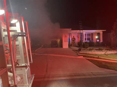 Firefighters Extinguish Garage Fire At Ocala Home Ocala