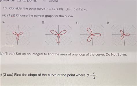 Solved Consider the polar curve r sin θ for θπ a Chegg