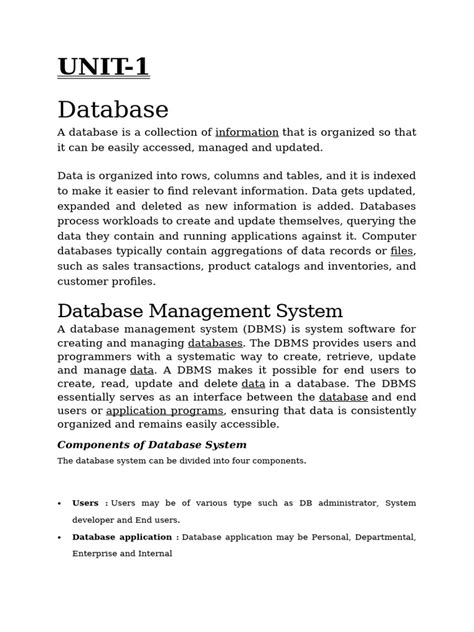 Database Management System Dbms Notes Pdf Conceptual Model