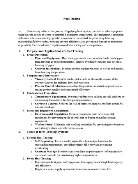 Heat Tracing Pdf Heat Transfer Applied And Interdisciplinary Physics