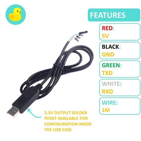 Pl2303hx Usb To Ttl Uart Rs232 Serial Bridge Converter Cable Lazada