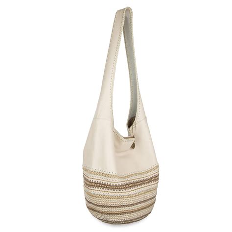 120 Hobo Bag In Stone Neutral Seminyak Leather The Sak